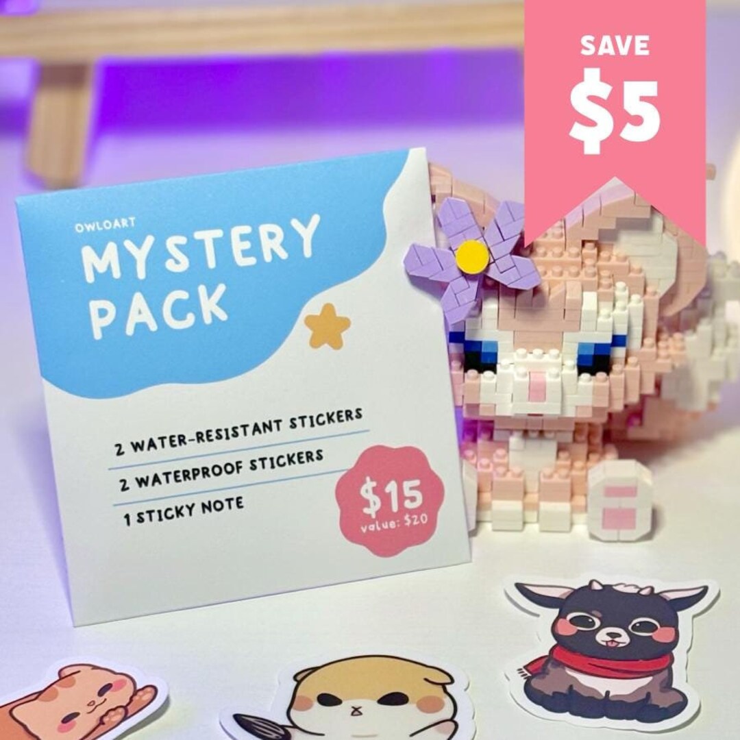 Mystery Pack | Stickers, Sticky Notes | Stationery Mystery Pack - Etsy
