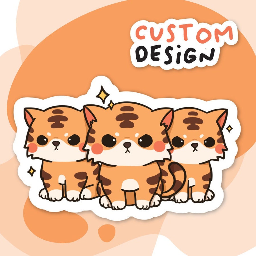 Cute Custom Cartoon Illustration step 1 - Etsy
