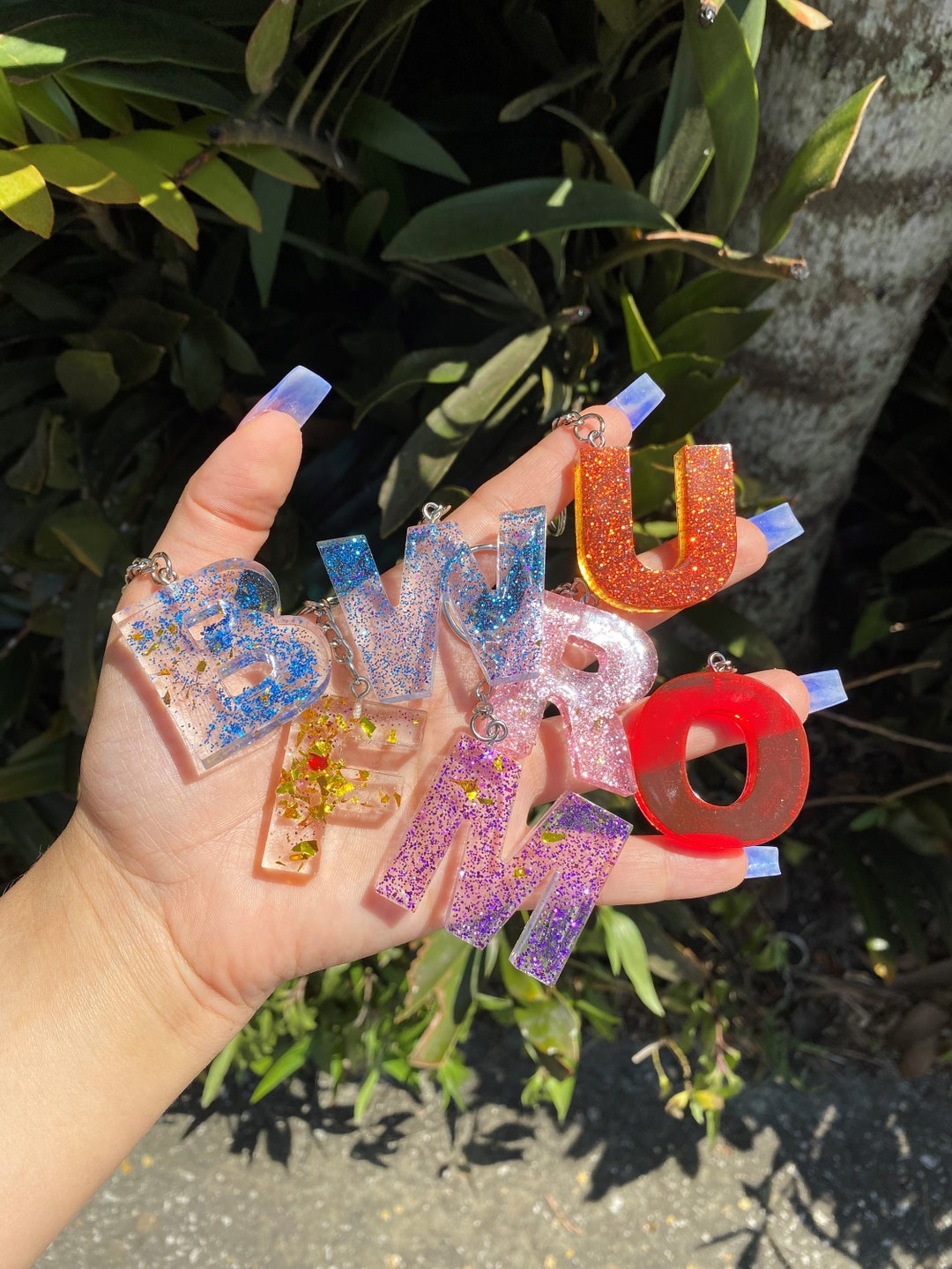 Letters Key Chain - Etsy