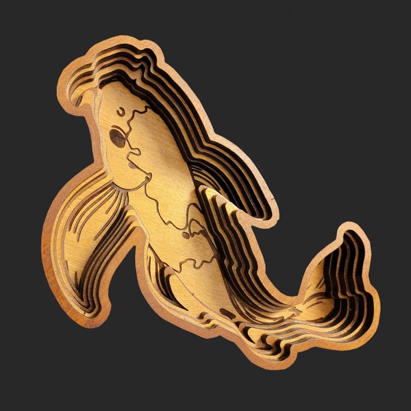 Wooden Fish Bowl - Etsy