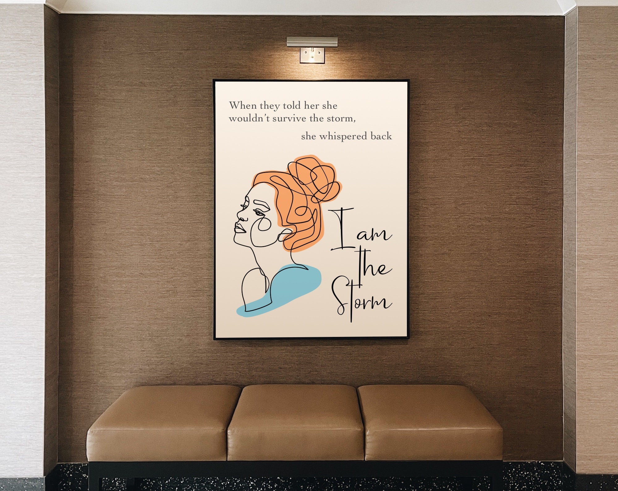 I Am the Storm Wall Art · Power Art Print · Instant Download - Etsy
