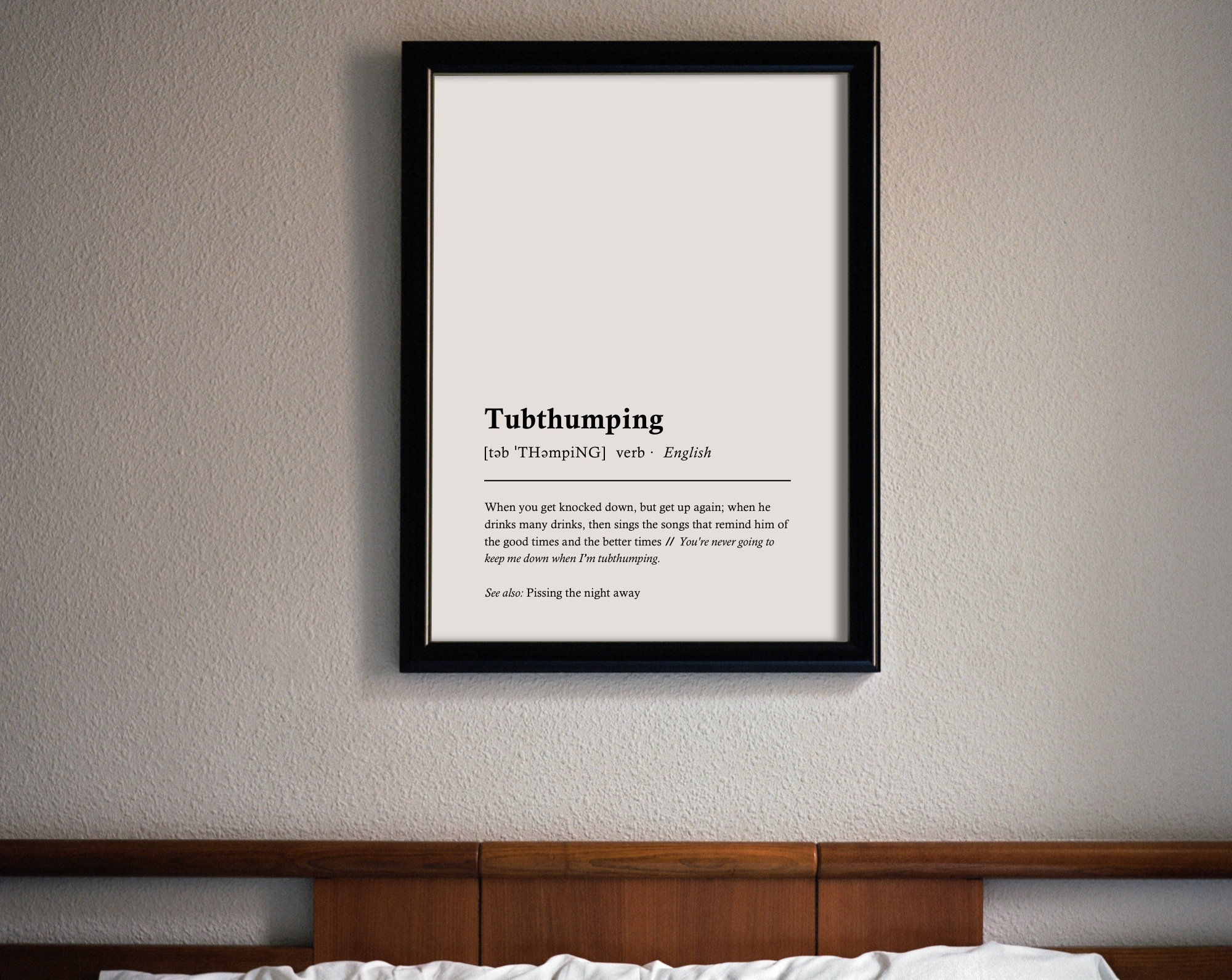 Definition Wall Art · Tubthumping · 90s Art Print - Etsy