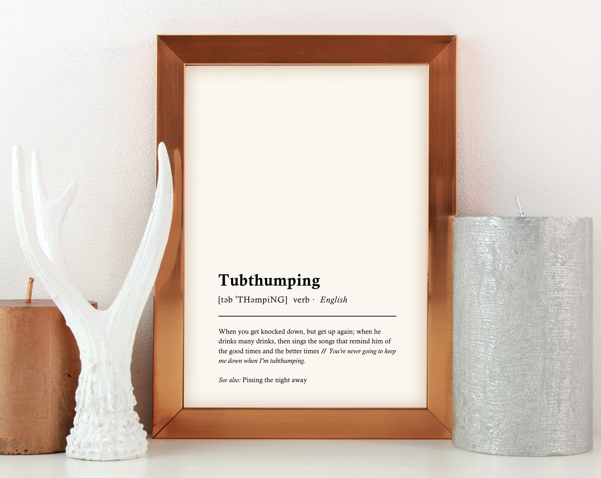 Definition Wall Art · Tubthumping · 90s Art Print - Etsy