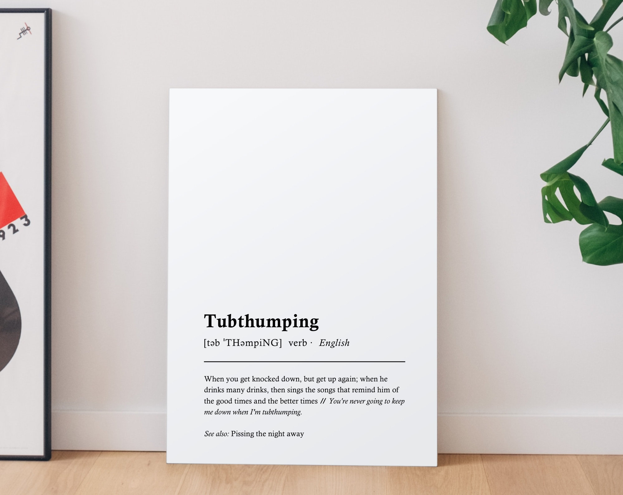 Definition Wall Art · Tubthumping · 90s Art Print - Etsy