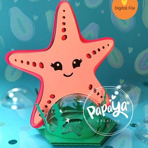Cut File Starfish Candy Holder/ Dome Size 8cm/ Open and Close System - Etsy