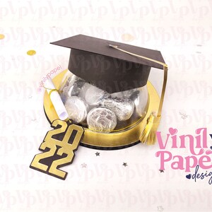 Cut File Graduation Candy Holder Dome Size 8cm / Graduation - Etsy