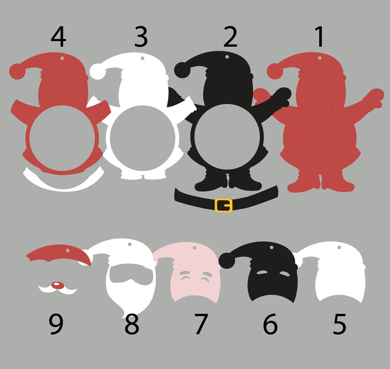 CUT FILE Santa Candy Ornament /christmas /ornament/ Santaclaus | Etsy