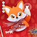 Cut File Adorable Fox Candy Holder/dome Size 8cm/ Open and Close System ...