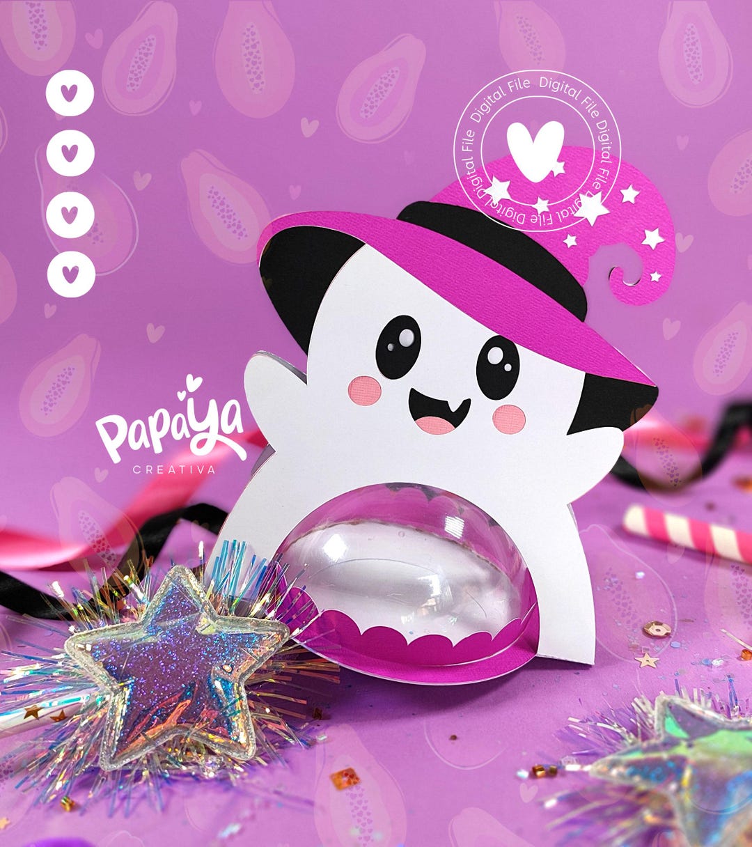Ghost DIGITAL FILE Candy Holder Dome Size 8cm/ Open and Close System - Etsy