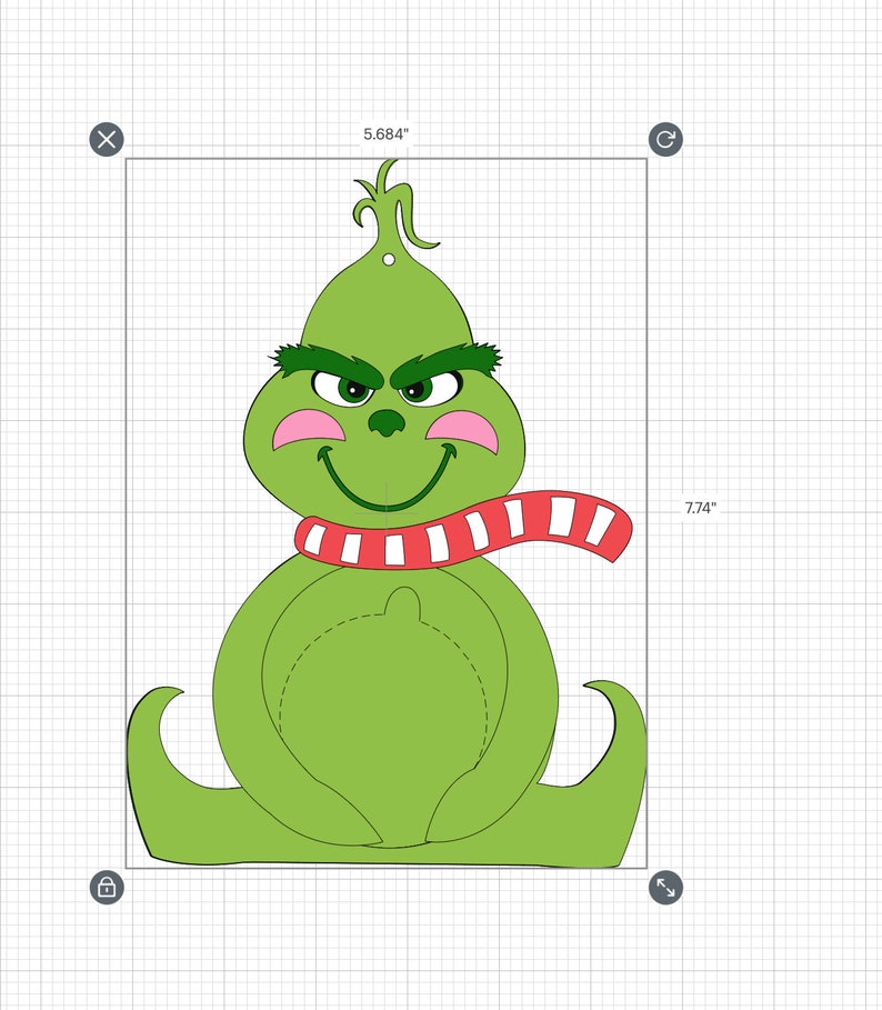 Cut File the Grinch / Ornament / Grinch / El Grinch / Navidad | Etsy