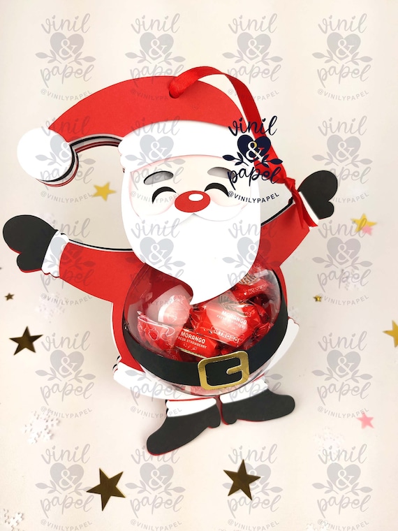 CUT FILE Santa Candy Ornament /christmas /ornament/ Santaclaus | Etsy