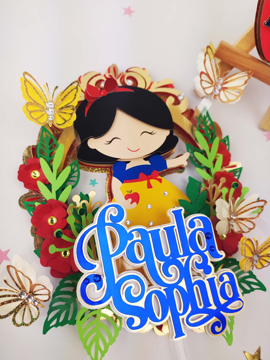 Snow White Cake Topper Snow White Theme Party Snow White Etsy Snow White Cake Topper Snow White Theme Party Snow White Etsy