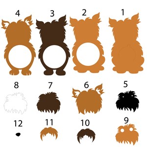 Cut File Yorkshire / Ornaments / Pets Paper / Papercraft Dog / - Etsy