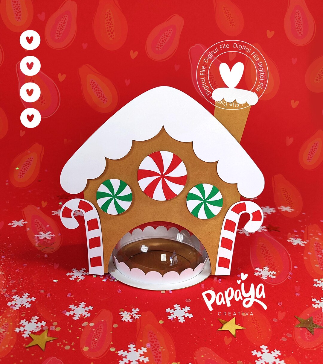 Gingerbread House Candy Holder (digital File) SVG/ STUDIO Format *easy ...