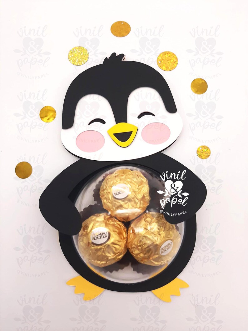 Cut File Penguin/ Candy holder/ Penguin Party Decor/ Dome - Etsy España