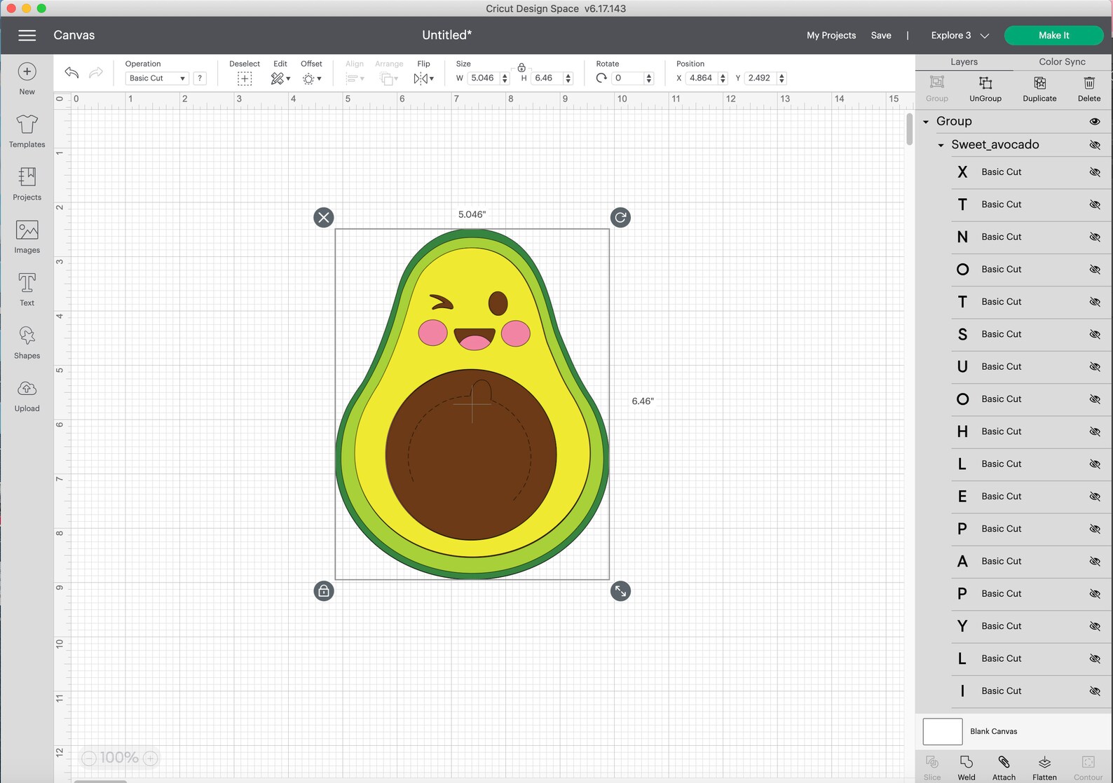 Cut File Sweet Avocado/ Ornament/ Papercraft/ Lovely/ San - Etsy España