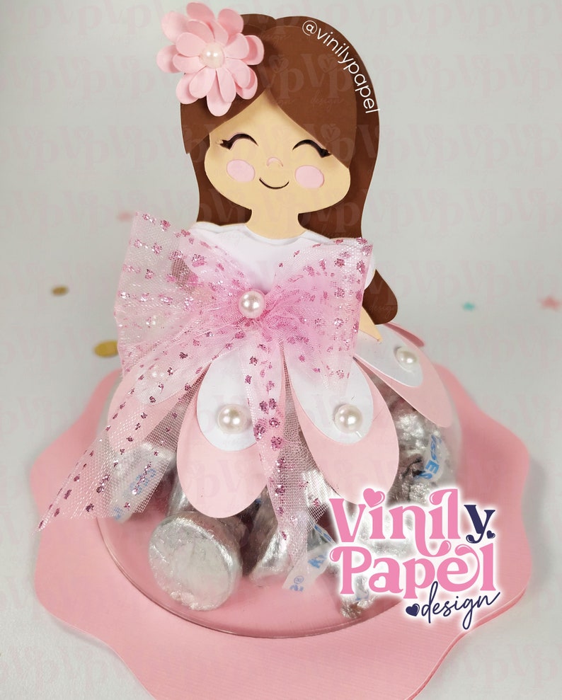 Cut File Adorable Girl Candy Holder/ Dome Size 8cm/ Opening - Etsy