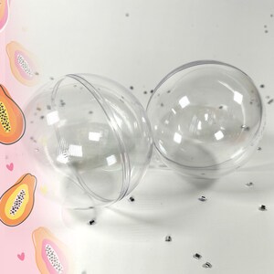 15 Pcs Clear Plastic Fillable Ball Ornaments / Size 8cm - Etsy