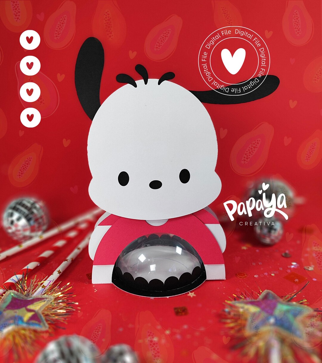 Cut File Puppy Candy Holder *easy Open/close System* (dome 8cm) - Etsy