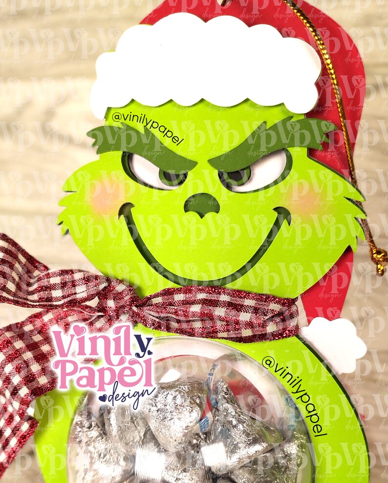 Cut File Santa Grinch Candy Holder / Dome Size 8cm/ Opening - Etsy