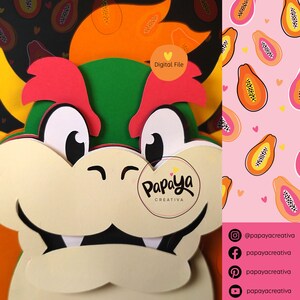 Cut File Bowser Candy Holder /dome Size 8cm / Flower Open and Close ...