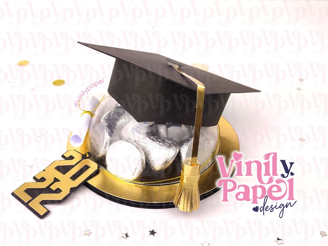 Cut File Graduation Candy Holder Dome Size 8cm / Graduation - Etsy