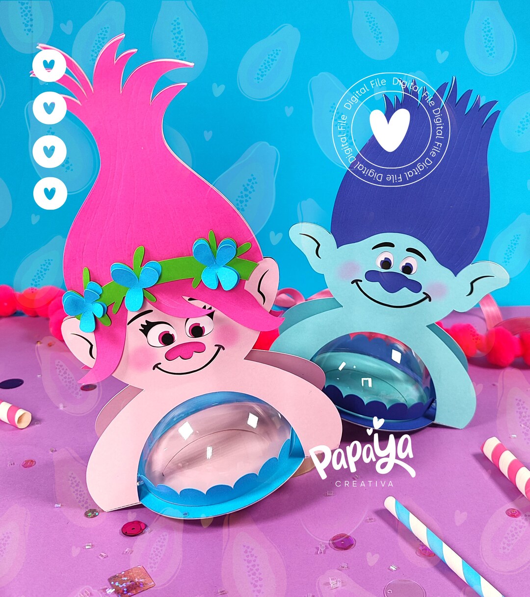 Ramon & Poppy Set DIGITAL FILES Candy Holders *easy Open/close System ...