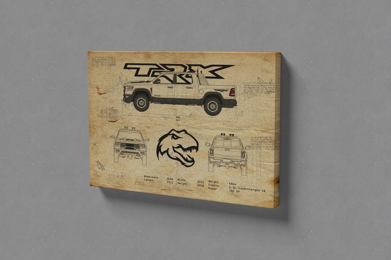 Dodge TRX Print, Truck Poster, TRX Poster, Exotic Truck Print, Mopar ...