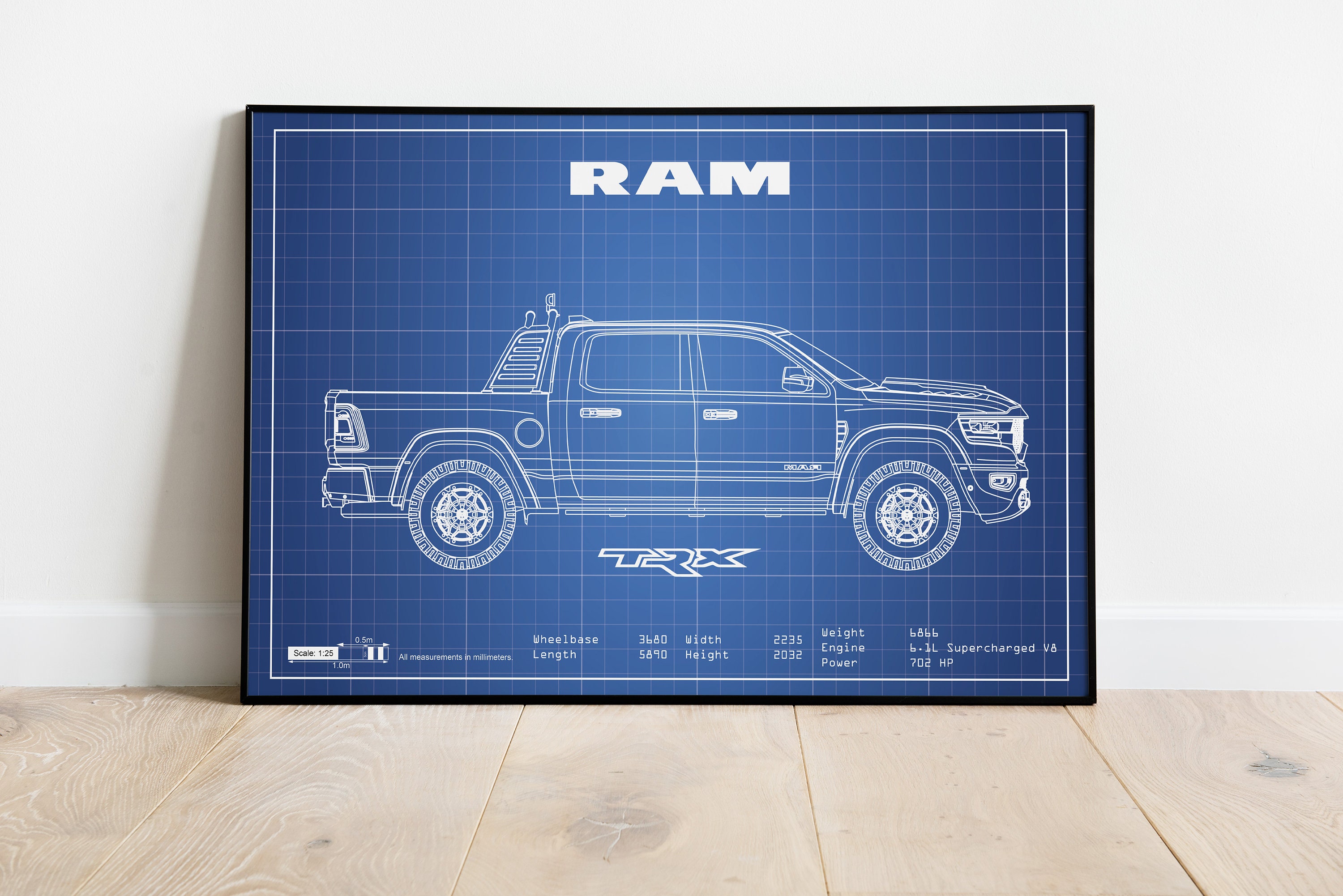 Dodge TRX Picture, Dodge Ram TRX Poster, Car Blueprints, Car Poster ...