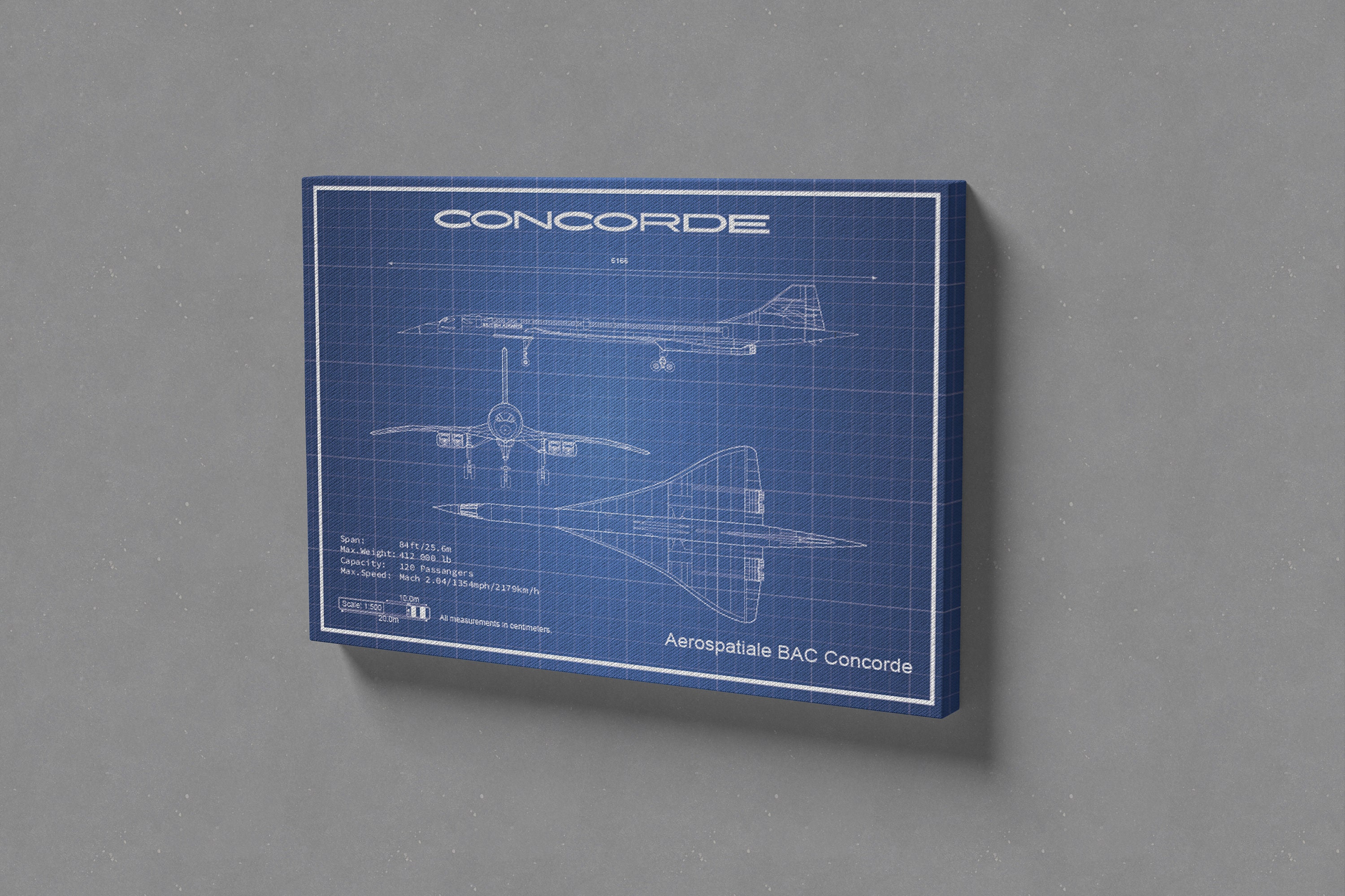 Concord Poster, Plane Art, Concorde Blueprint, Art for Pilots, Plane ...