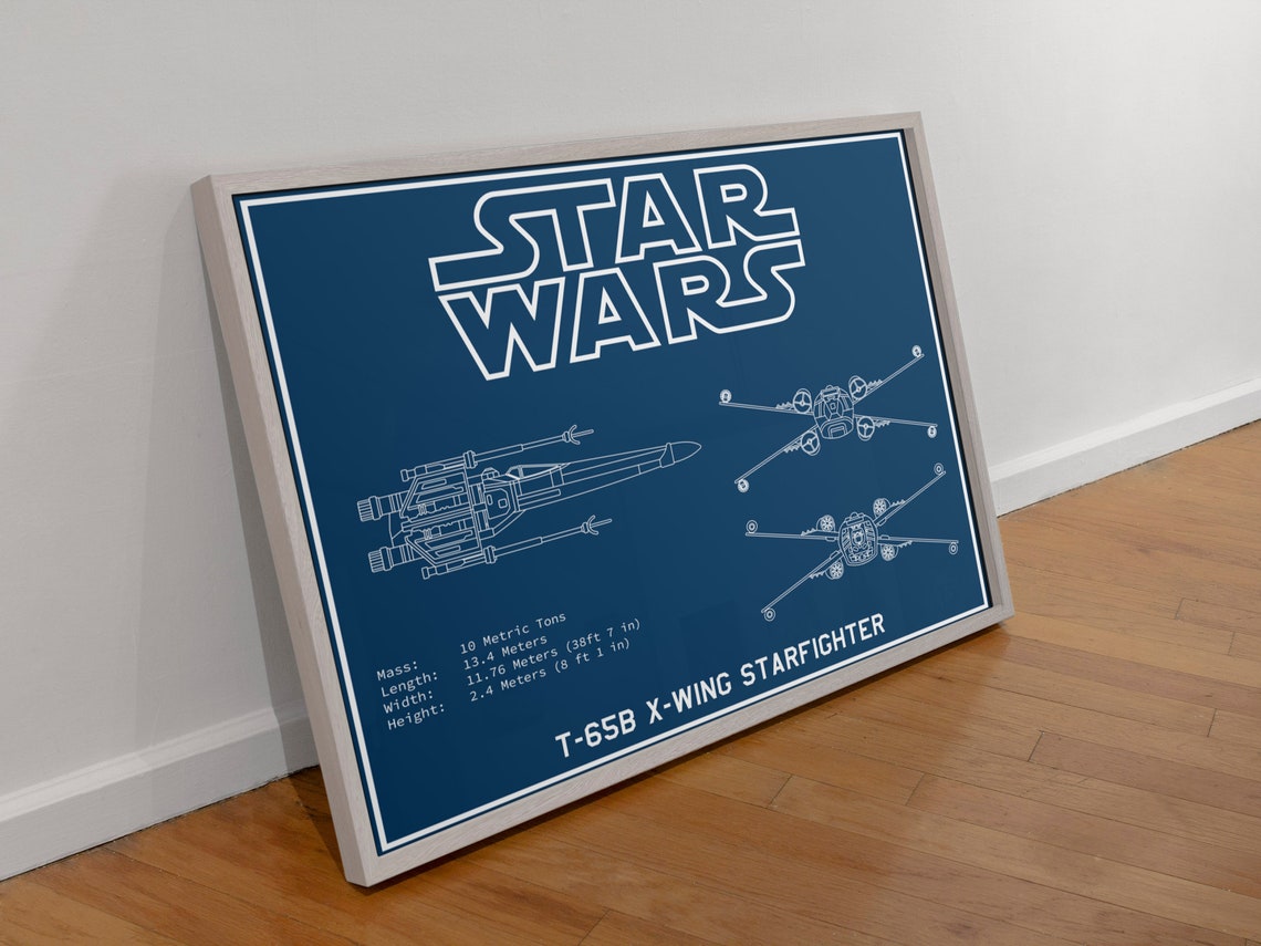 X Wing X Wing Fighter Jedi Star Wars Prints Star Wars Art - Etsy