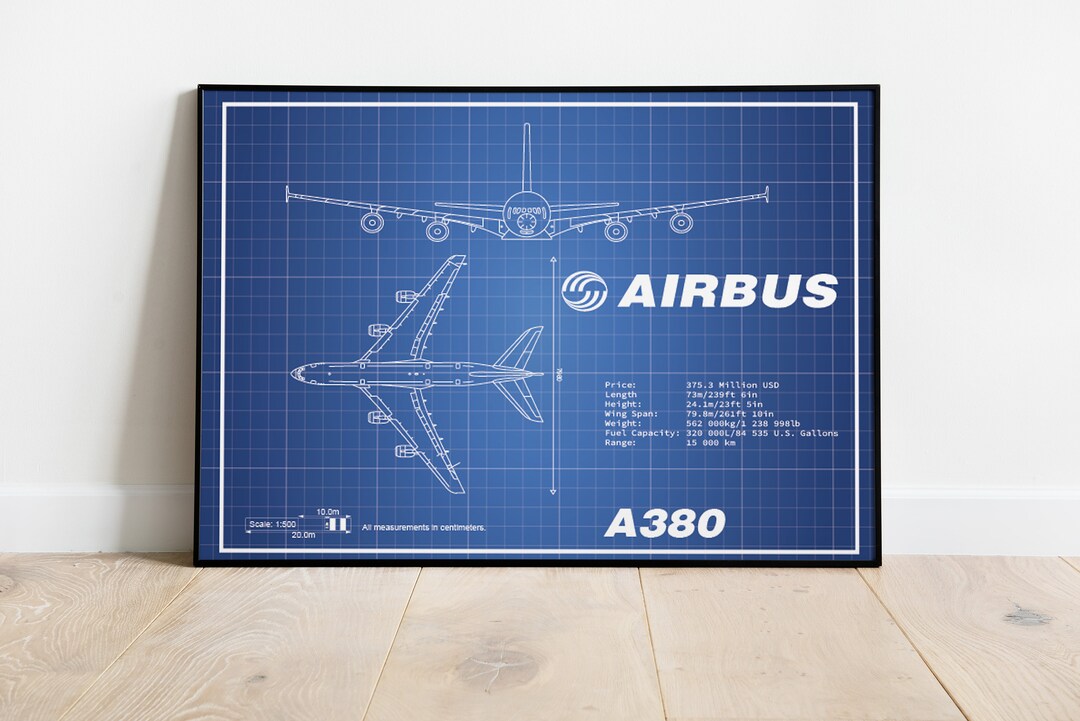 Airbus A380 Poster, Gift For Pilot, Aviation Art, Plane Gift, Plane ...