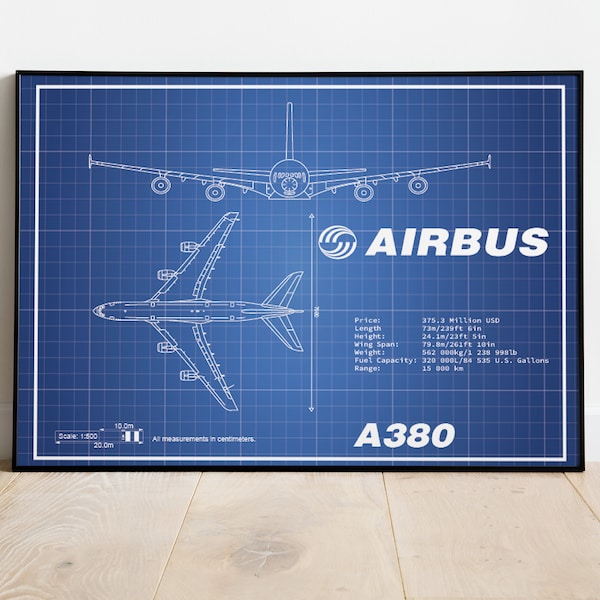 Airbus A380 Poster - Etsy