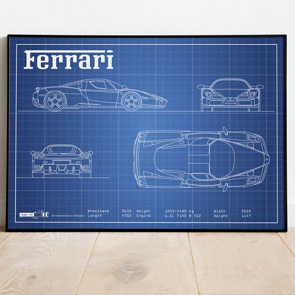 Ferrari Car Picture - Etsy