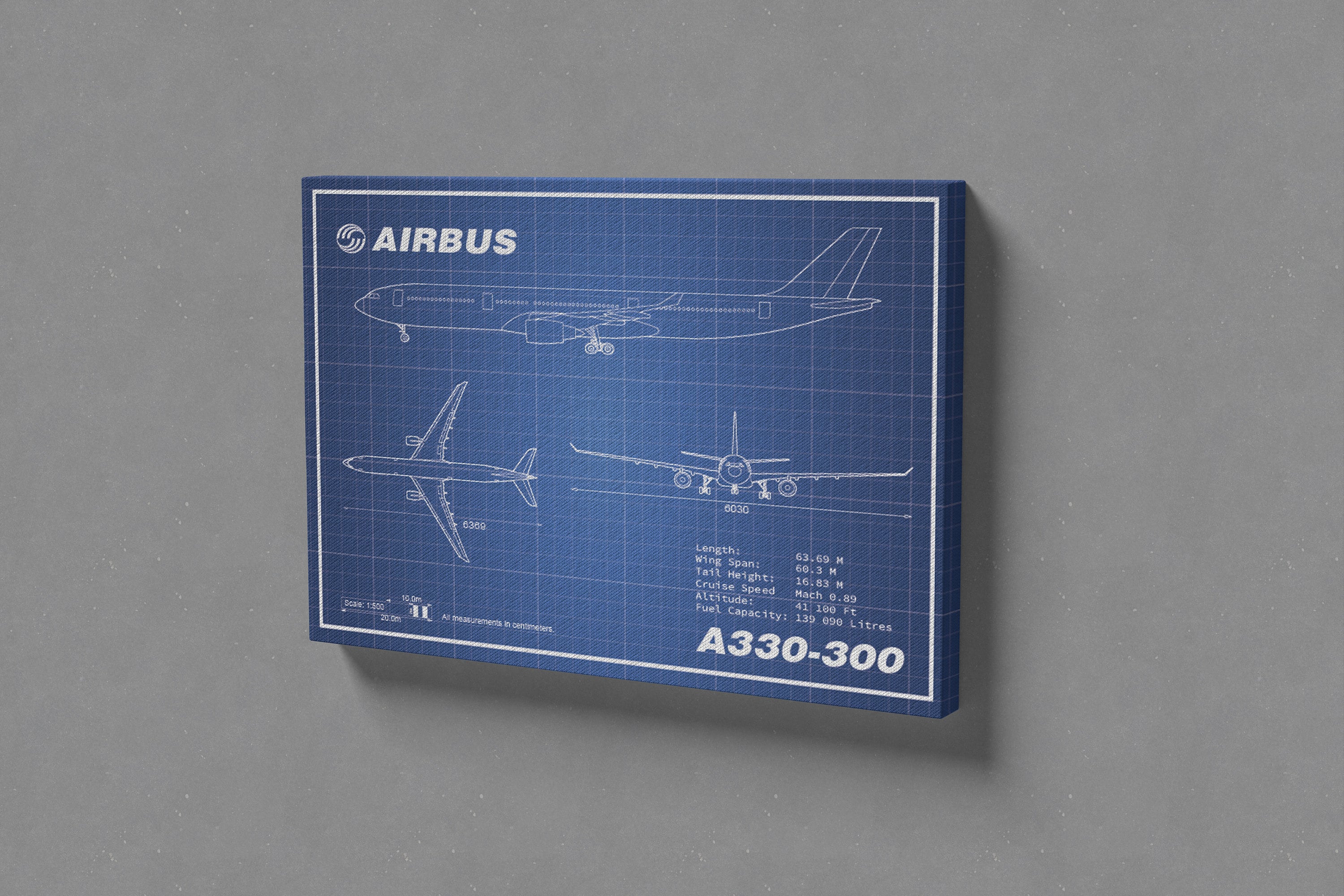 Airbus A321 Aircraft Blueprint Wall Art Plane Poster - Etsy