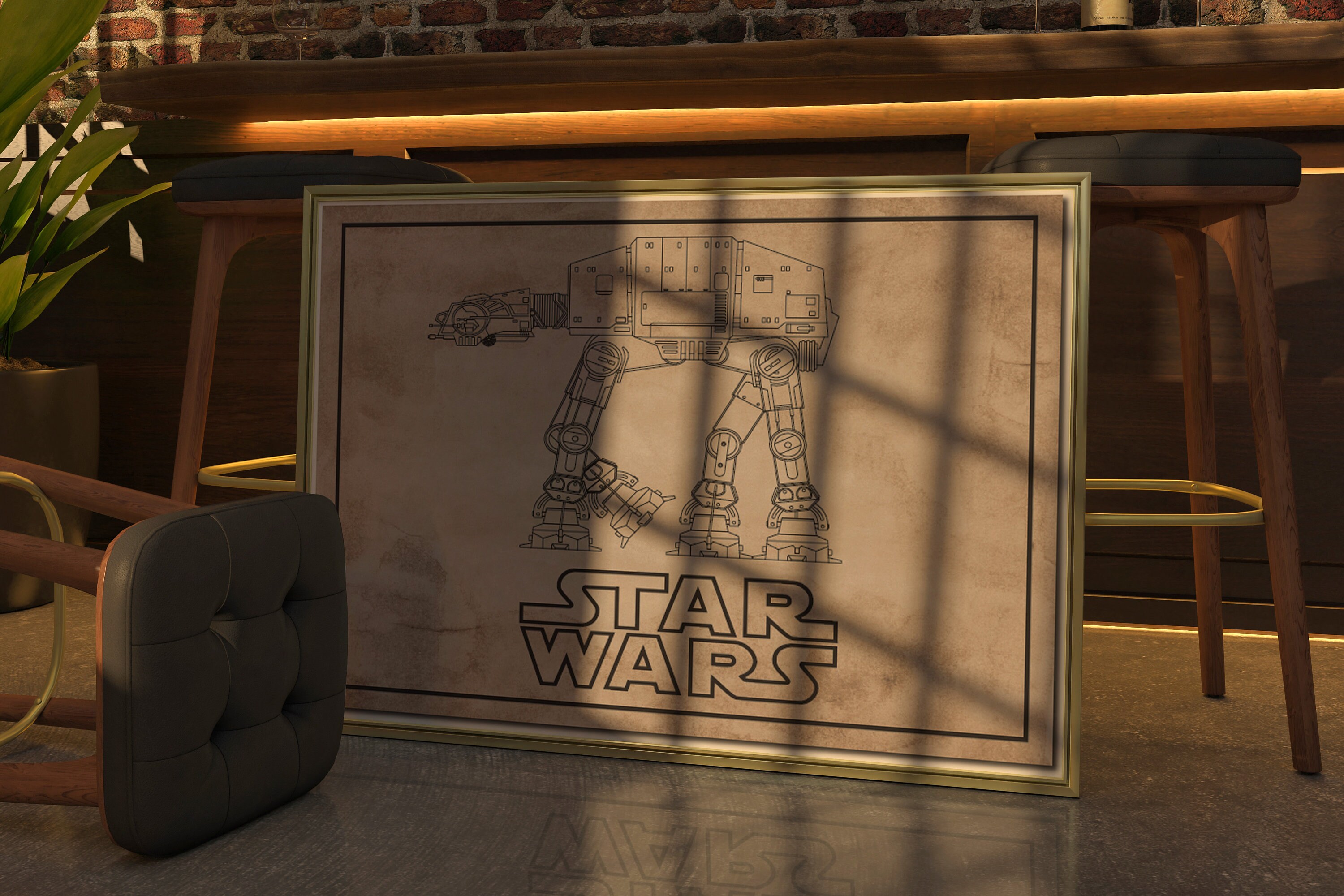 AT-AT Poster, Star Wars Pictures, Star Wars Poster, Mancave Art, Movie ...