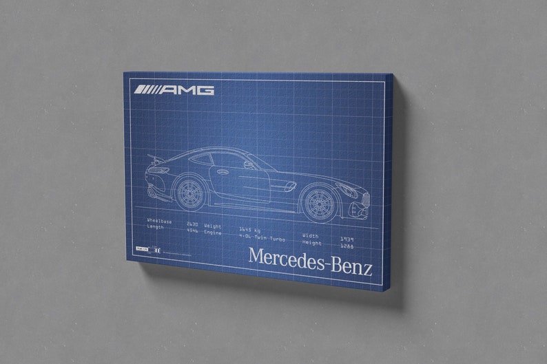 Mercedes Benz Poster, AMG GT, Car Blueprints, Car Picture, Garage ...