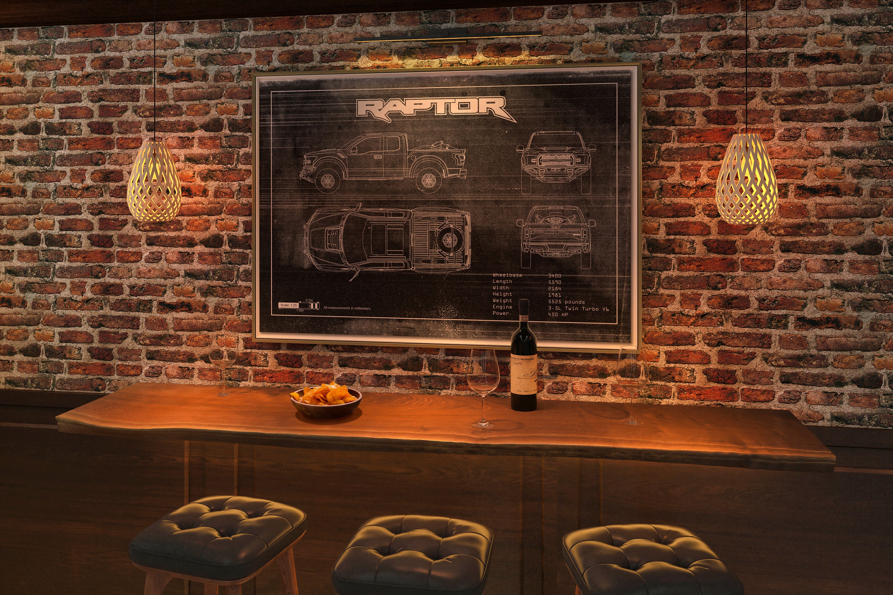 Ford Raptor Blueprint Car Blueprints Car Poster Gift for - Etsy