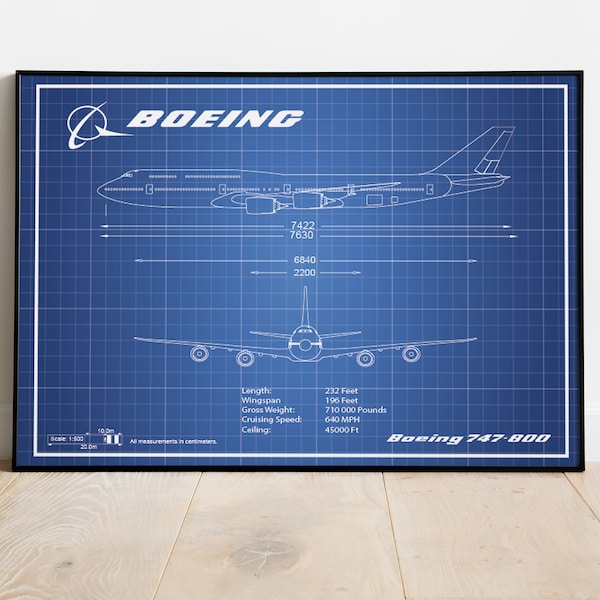 Boeing 747 Svg - Etsy