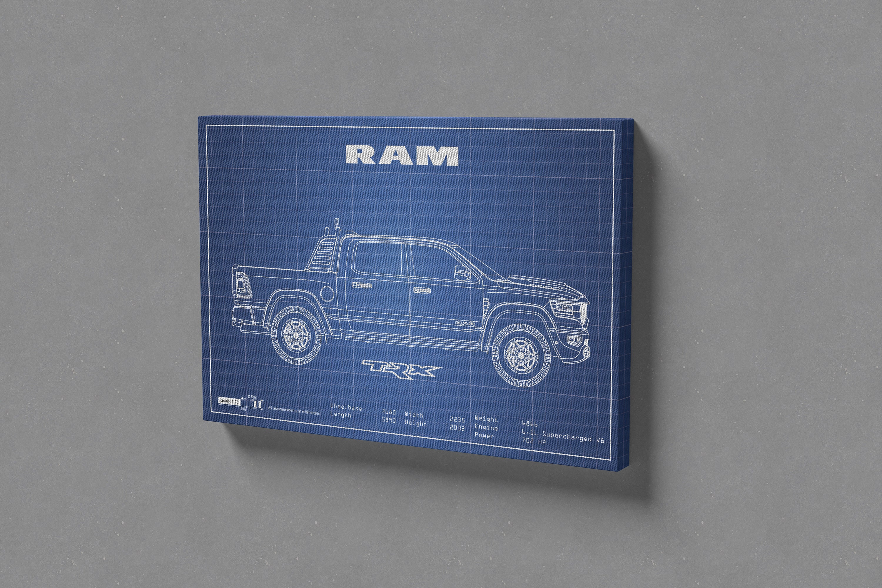 Dodge TRX Picture, Dodge Ram TRX Poster, Car Blueprints, Car Poster ...