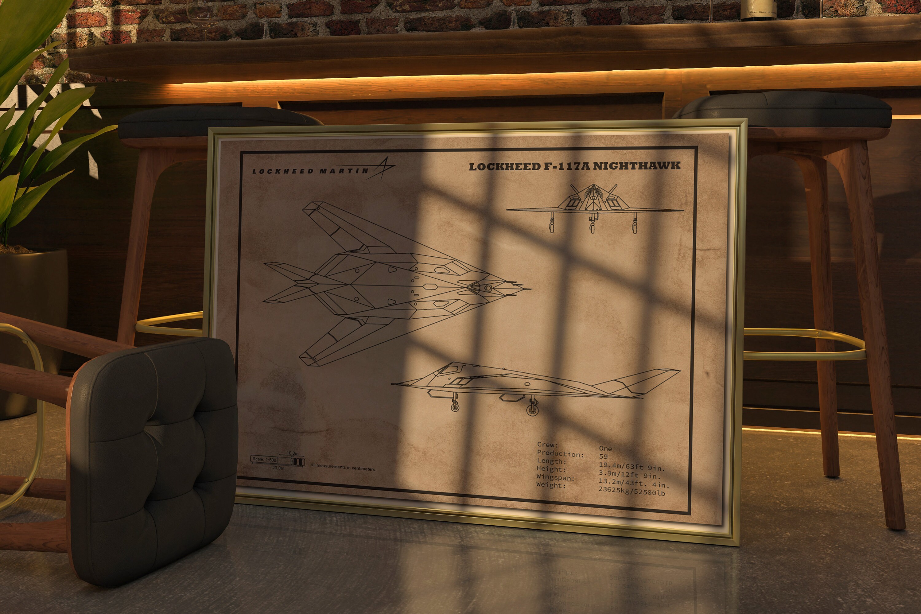 Blueprint of Nighthawk Plane Art Plane Gift Plane Poster - Etsy