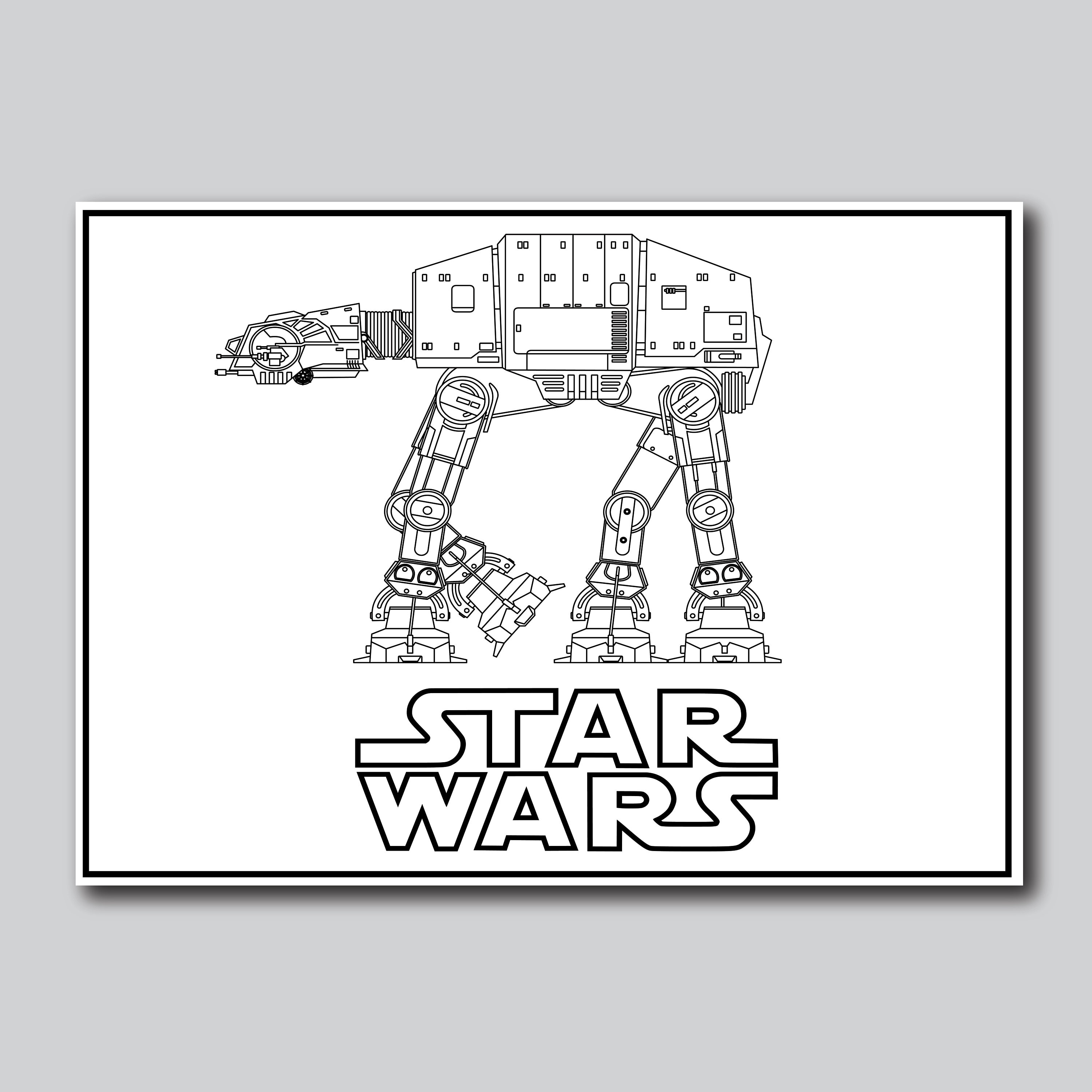 AT-AT Poster, Star Wars Pictures, Star Wars Poster, Mancave Art, Movie ...