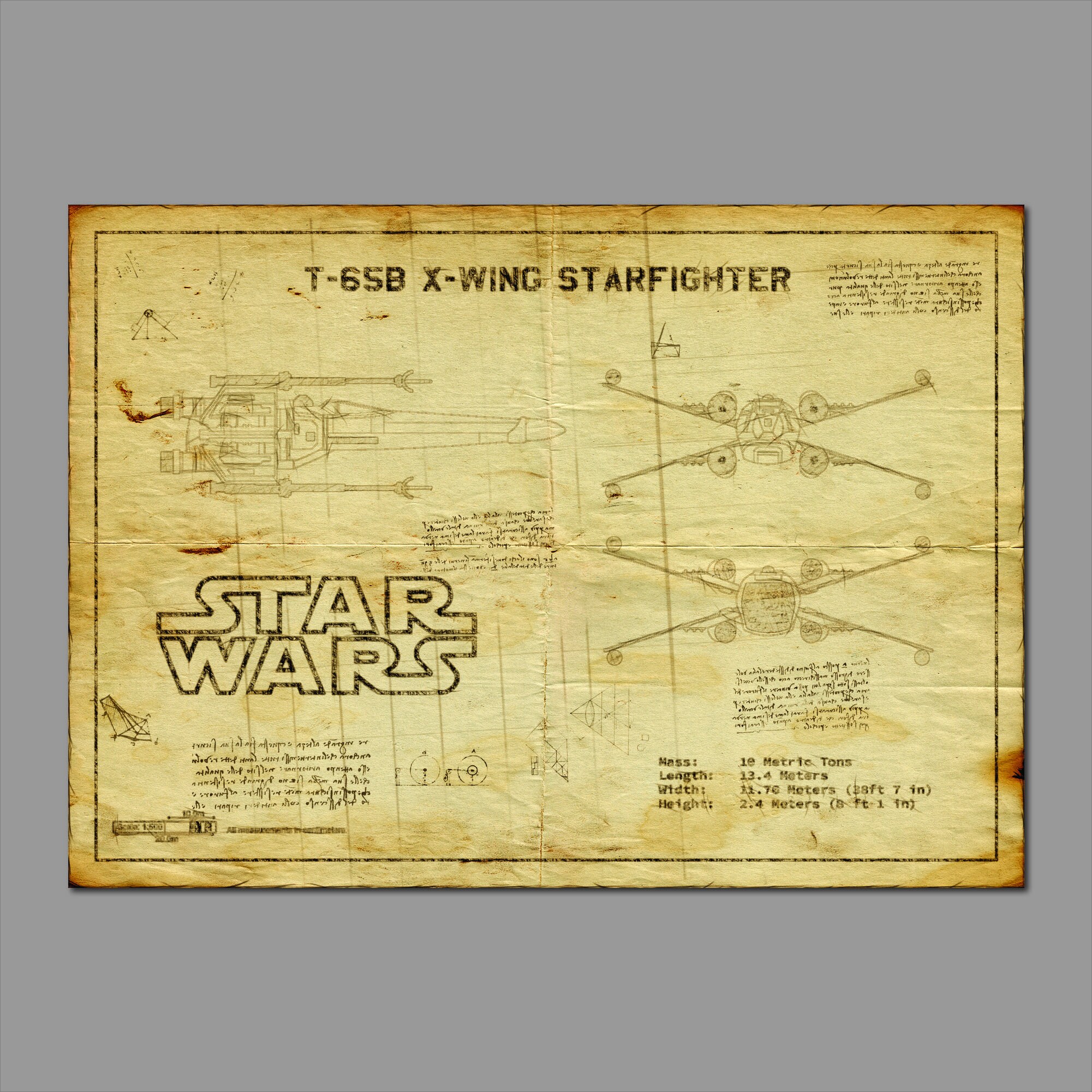 X Wing Poster, X Wing Fighter, Star Wars Prints, Star Wars Art, Gift ...