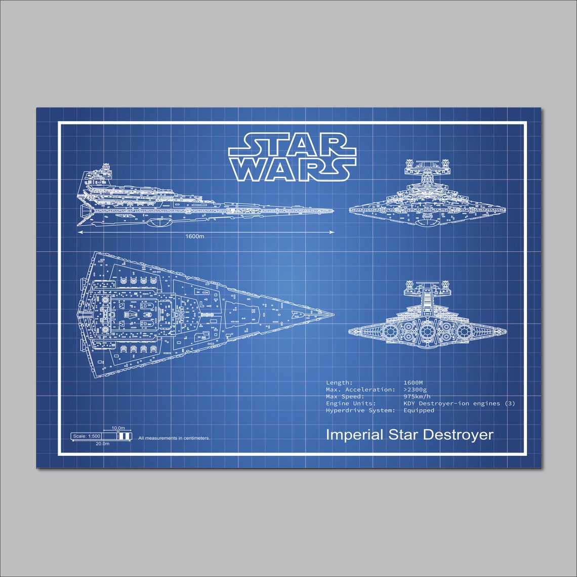 Imperial Star Destroyer Poster Star Wars Star Wars Movie - Etsy