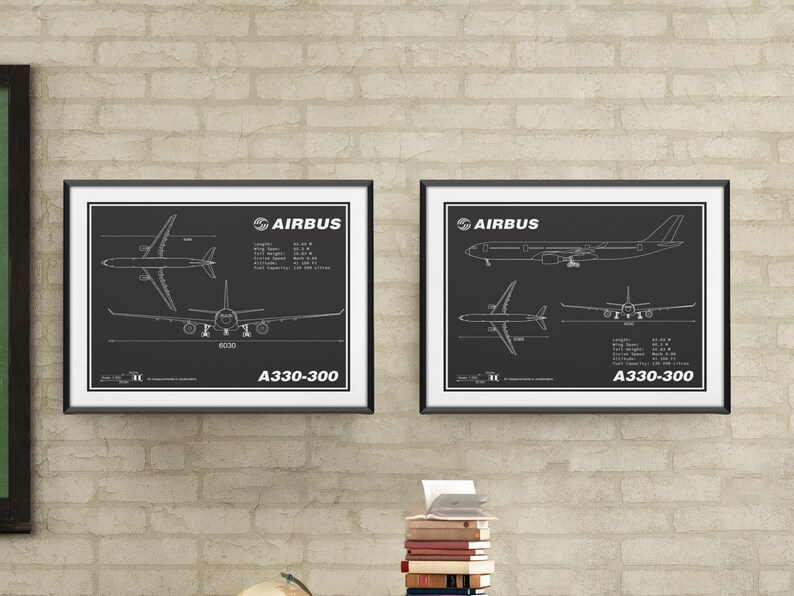 Airplane Wall Art A330 Poster Airbus Wall Decor Gift for - Etsy