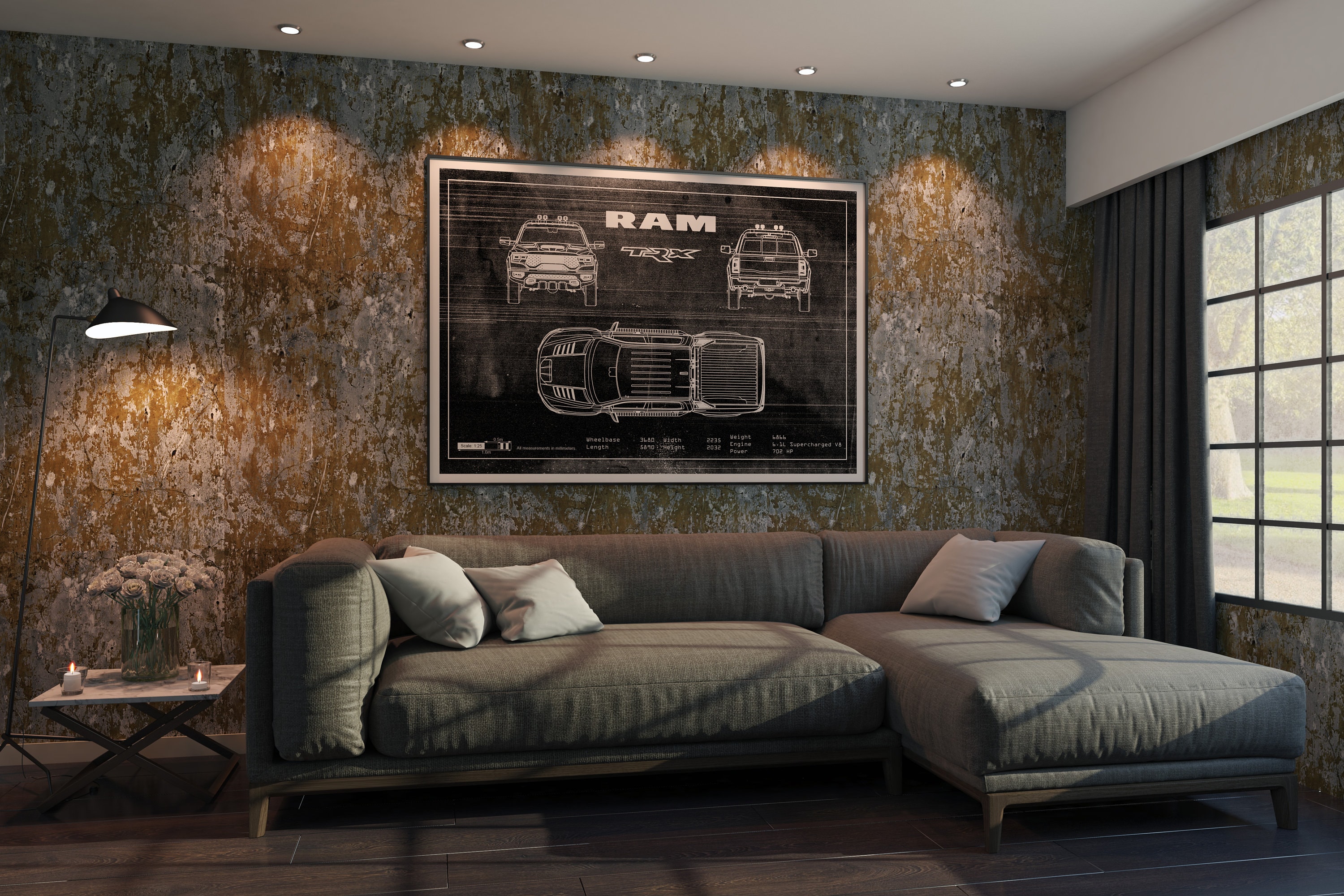 Blueprints of Cars, Dodge Ram TRX, Pictures of Cars, Truck Poster ...