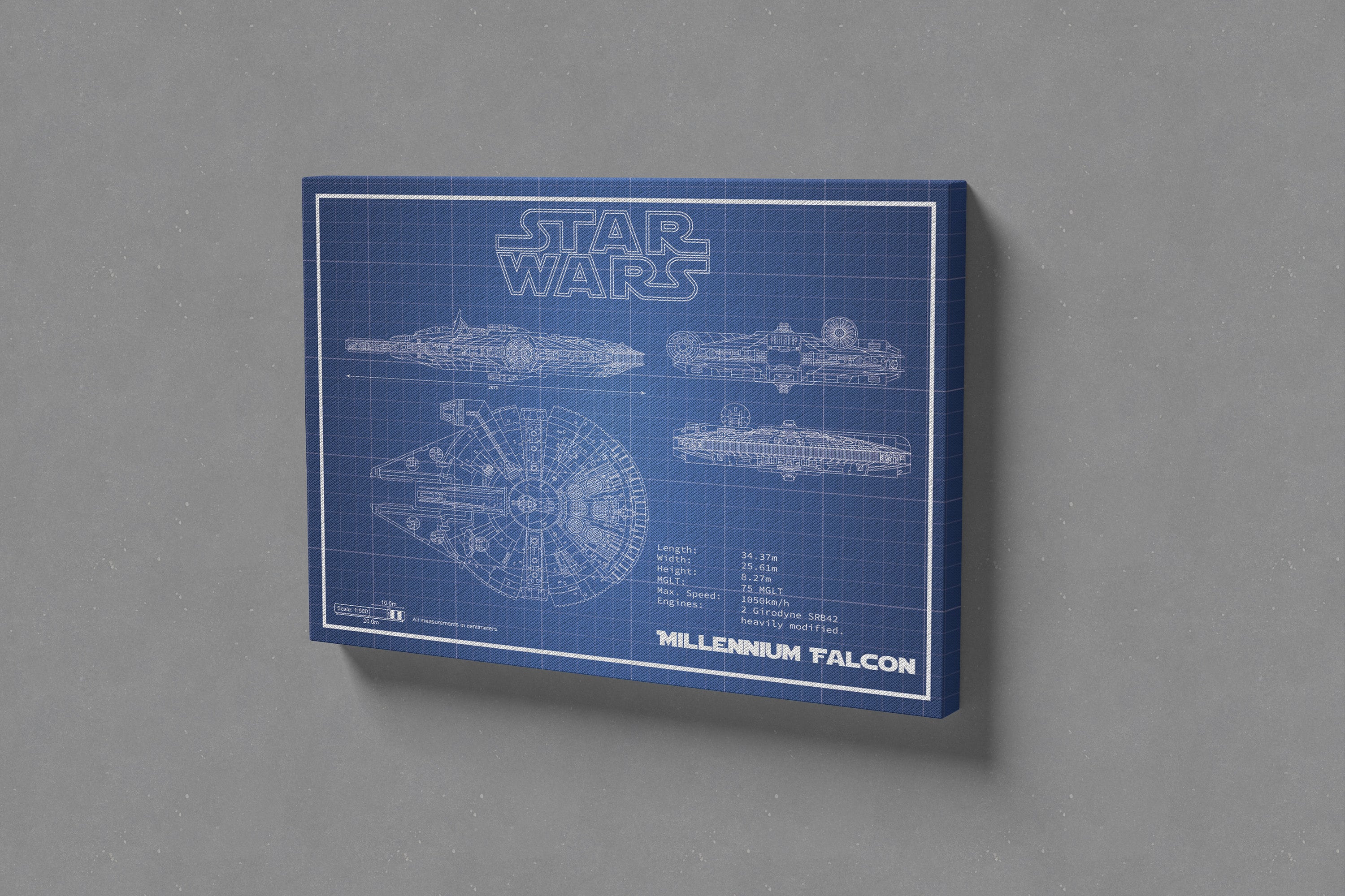 Millennium Falcon Poster, Star Wars, Star Wars Art, Star Wars Poster ...