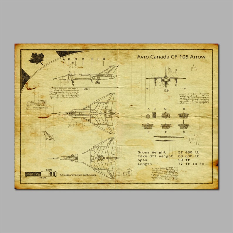 Avro Arrow Poster, Military Aircraft, Aviation Artwork, Aeronautic ...