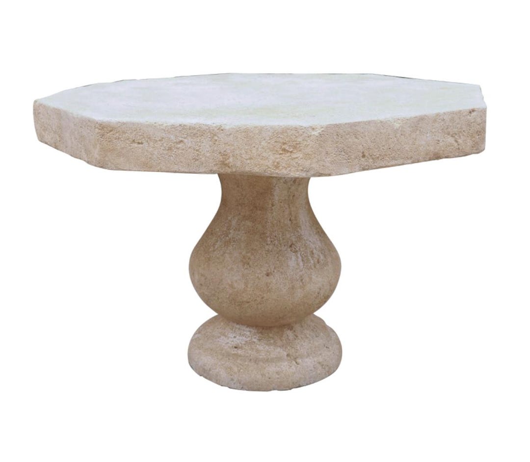 Carved Limestone Dining Table Made in France - Etsy