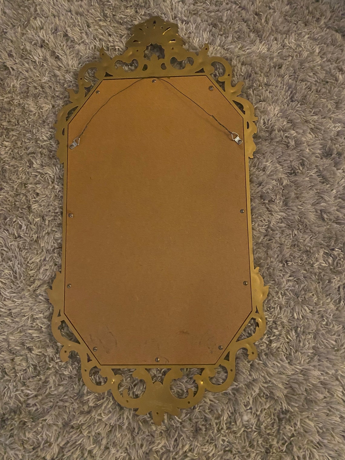 Syroco Ornate Vintage Mirror With Golden Frame Border | Etsy